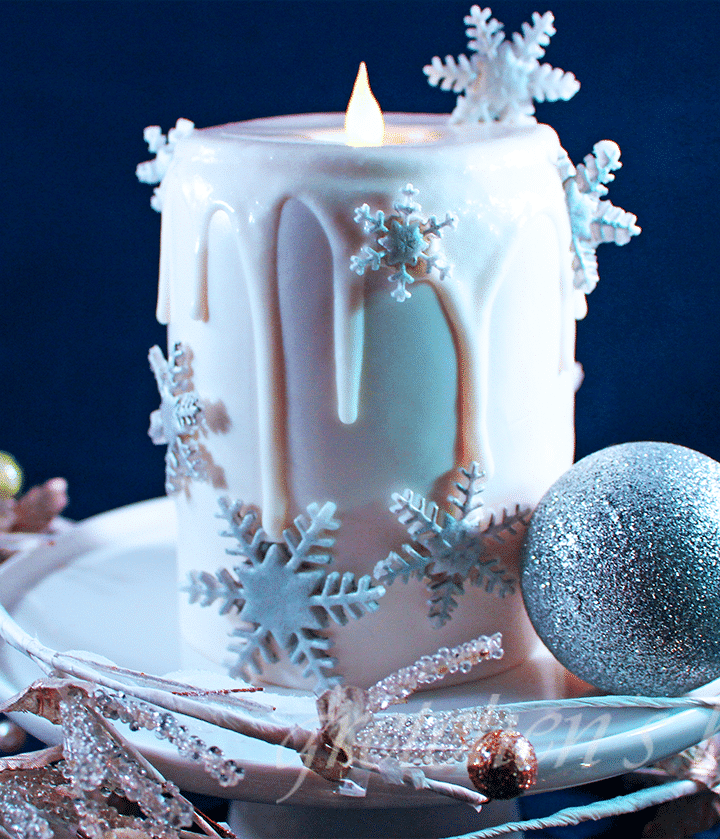 Fondant Lighted Candle Cake