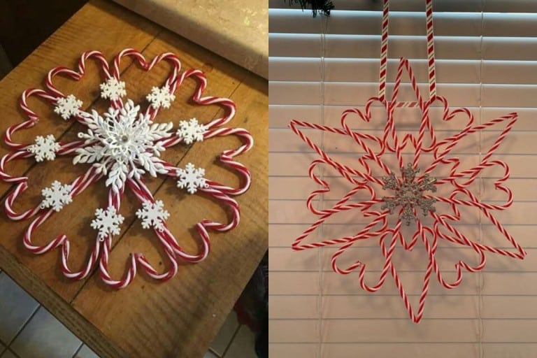 CANDYCANE Star Wreath: A Festive Decoration For Your Holiday Home