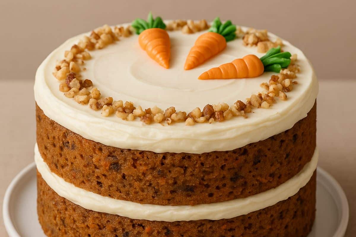 Carrot Cake (Classic American Carrot Cake With Cream Cheese Frosting)
