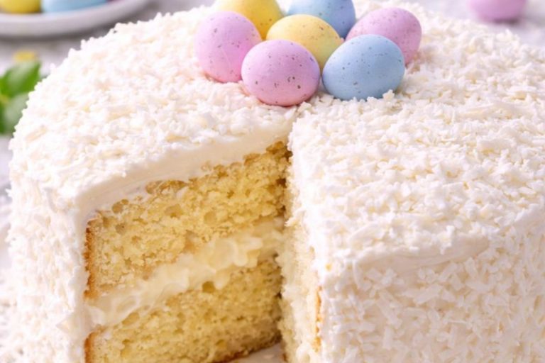 Easter Coconut Cream Cake