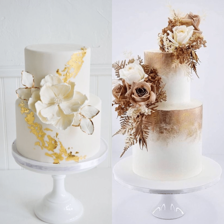 Golden Wedding Cakes: Elegance On Every Tier