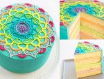 Rainbow Mandala Buttercream Piping Tutorial